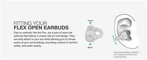 Jlab Flex Open Ear Earbuds Wireless Open Sport Headphones Cuff