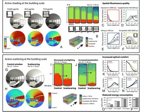 simulated indoor daylight tunability a backward ray tracing renders