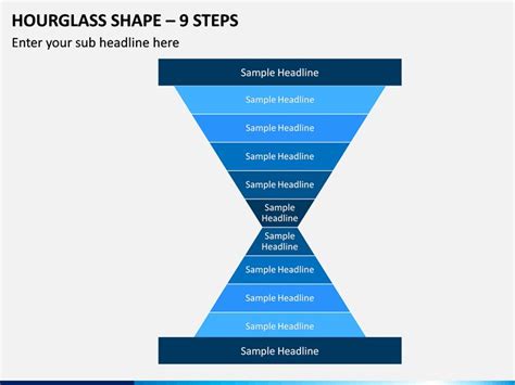 Hourglass Shape 9 Steps Ppt Slides