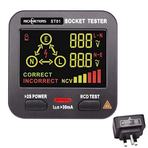 Buy Furado Socket Tester Plug Tester With Digital Voltage Display Rcd Receptacle Socket Tester