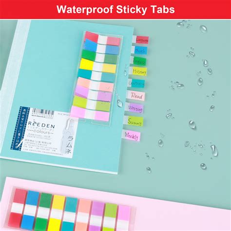 Page Markers Sticky Tabs 6 Pack Sticky Note Tabs Book