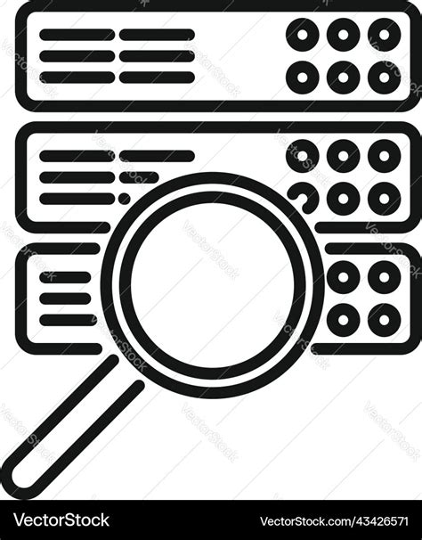 Server Data Crm Icon Royalty Free Vector Image