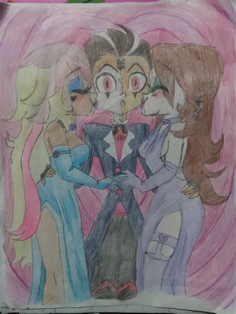 Human Verosika And Kiki Kissing Human Blitzo 12 By Vanillawaffer3000