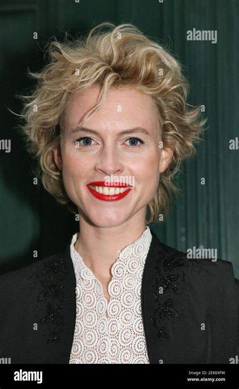 French Actress Mathilde Penin Arrives At The Ceremonie Des Molieres