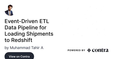 Event Driven Etl Data Pipeline For Loading Shipments To Redshift By Muhammad Tahir A