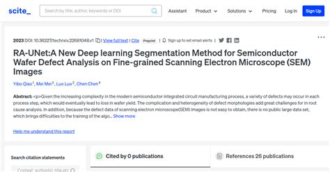 Ra Unet A New Deep Learning Segmentation Method For Semiconductor Wafer Defect Analysis On Fine