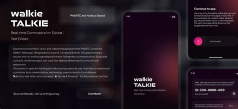 Opensource Webrtc Androiddev Jetpackcompose Nodejs Walkietalkieapp Harsh Kumar Singh