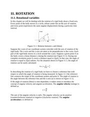 Rotation Rotational Variables Constant Angular Acceleration Relation Between Linear And Angular