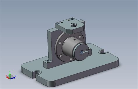 法兰轴套钻孔夹具 SOLIDWORKS 2019 模型图纸下载 懒石网