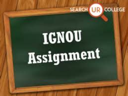IGNOU Assignment Question Paper Download Solved Submission