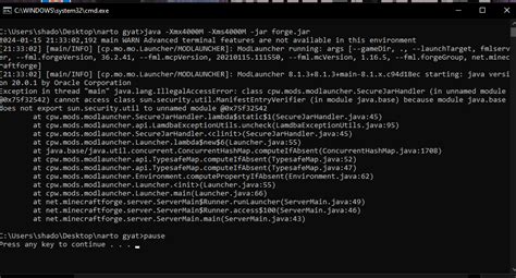 Batch File Not Working On Forge Server Rminecraft