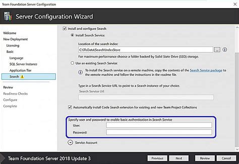 install configure search azure devops microsoft learn