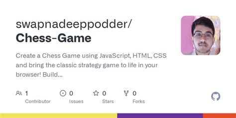 Github Swapnadeeppodderchess Game Create A Chess Game Using Javascript Html Css And Bring