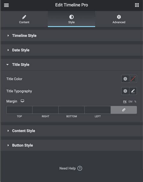 style settings wpbean documentation