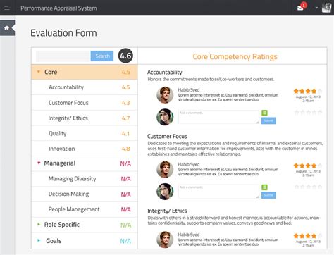 Performance Appraisal System Behance