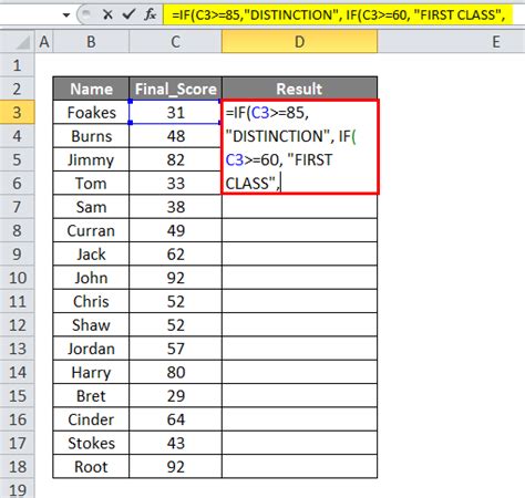 Nested If Formula In Excel How To Use Nested If Formula