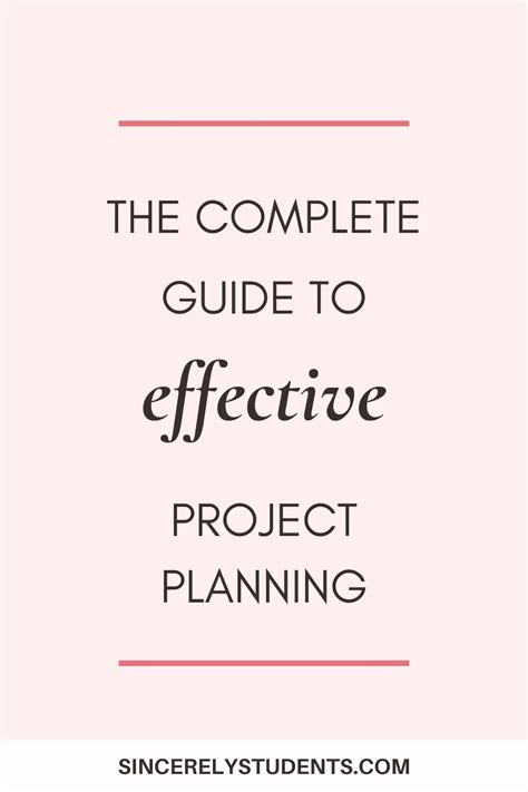 The Ultimate Project Planning Guide Ensure Effective Successful Project