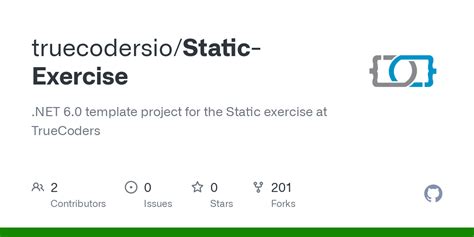 Github Truecodersio Static Exercise Net Template Project For