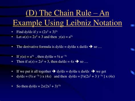 PPT B2 4 Rules Of Differentiation Chain Rule PowerPoint Presentation ID 5169094