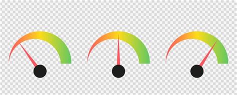Premium Vector Customer Satisfaction Meter Stress Level Set Vector Illustration