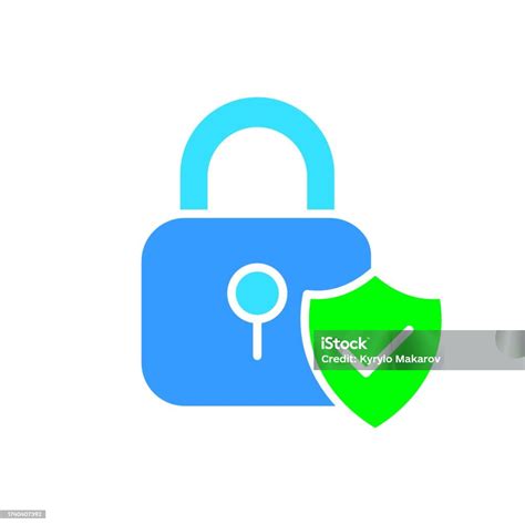 Closed Padlock With Check Mark Line Icon Security Protection Key Door Password Secret Safe