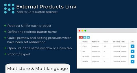 OpenCart External Products Link Button Redirect