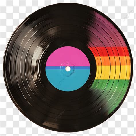 복잡한 홈과 생동감 넘치는 무지개 라벨이 있는 광택 비닐 레코드 비닐 레코드 다채로운 레이블 복잡한 홈 Png 일러스트 및 이미지 에 대한 무료 다운로드 Pngtree