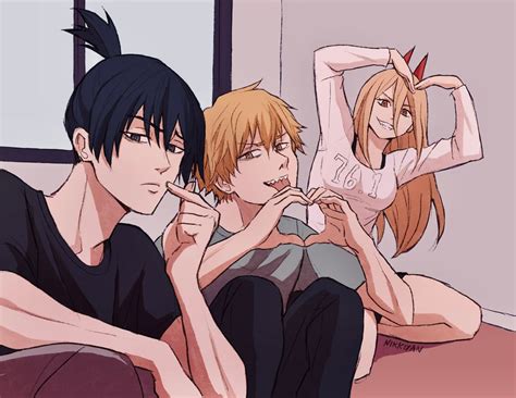 Power Denji And Hayakawa Aki Chainsaw Man Drawn By Nikkiyan Danbooru