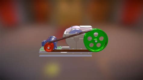 Привод редуктора ременной передачей Download Free 3d Model By Pps2703 [ba808fd] Sketchfab