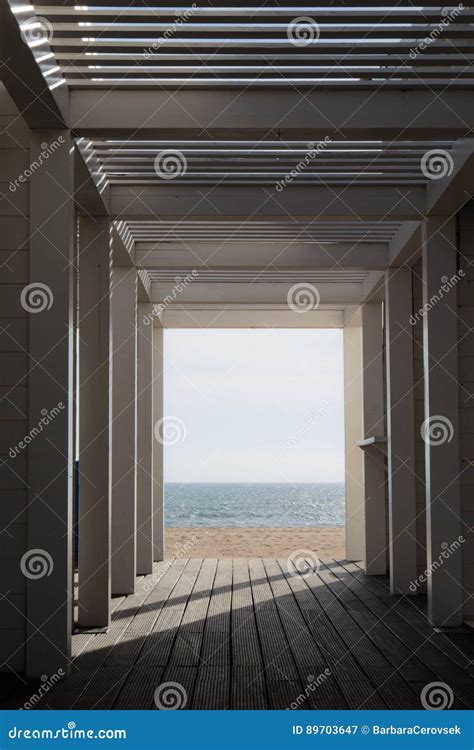 Layout Template Background With Space Light In The End Of Beach