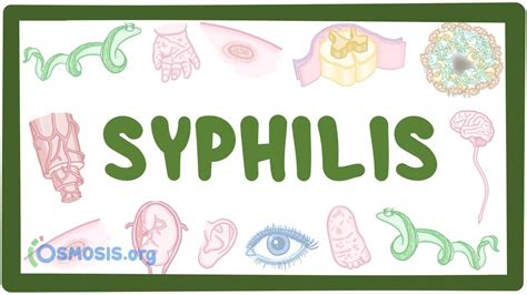Treponema Pallidum Syphilis Video Causes And Meaning Osmosis