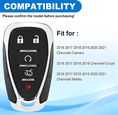 Chevy Cruze Cover Remote Keyless Shell For 2016 2021 Chevrolet Cruze
