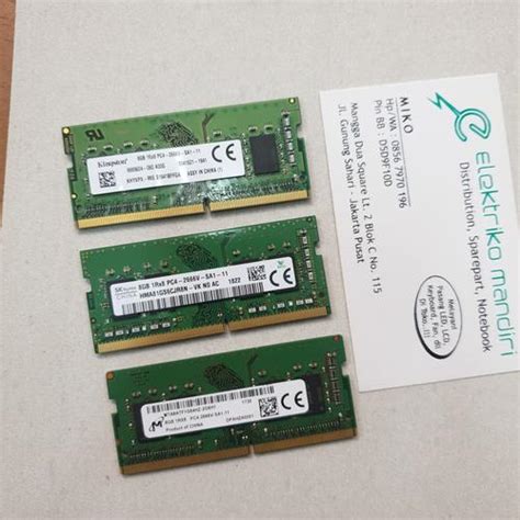 Jual Original Ram Laptop Ddr4 8gb 1rx8 Pc4 2666v Sa1 11 Sk Hynix Kingston Jakarta Utara