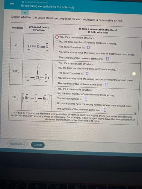 Solved O Chemical Bonding Recognizing Exceptions To The
