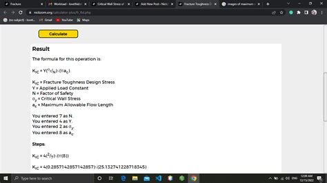 How To Calculate And Solve For Fracture Toughness Design Stress Fracture