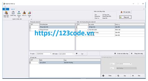Share source code quản lý nhân sự c full data và hướng dẫn