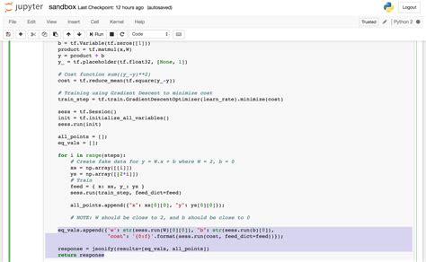 andrej baranovskij blog tensorflow linear regression model access with custom rest api using flask
