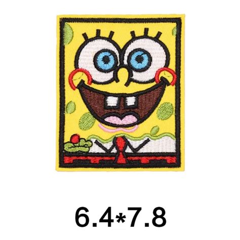 Spongebob Squarepants Portrait 10 Embroidered Patch Little Patch Co