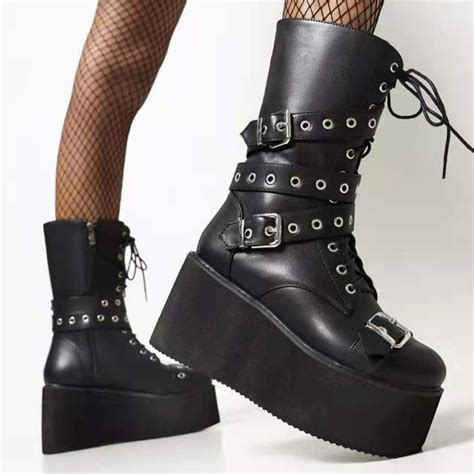 Black Emo Boots