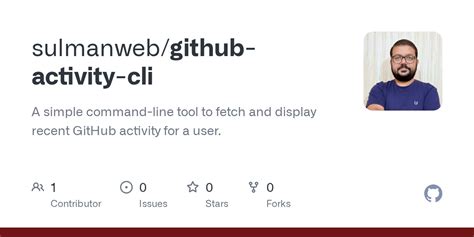 Github Sulmanwebgithub Activity Cli A Simple Command Line Tool To Fetch And Display Recent