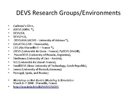 DEVS Standard For Modeling And Simulation In Web