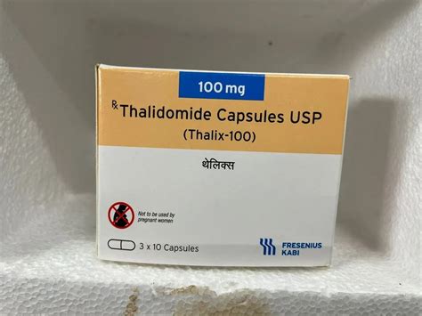 Thalidomide Capsules Usp 100mg Fresenius At ₹ 683 Stripe In Surat Id 2849856362388