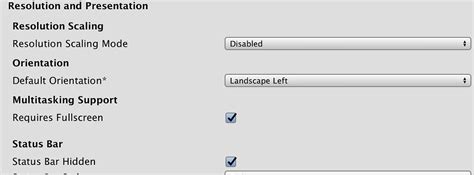 game gets portrait mode even though it s set as disabled unity engine unity discussions