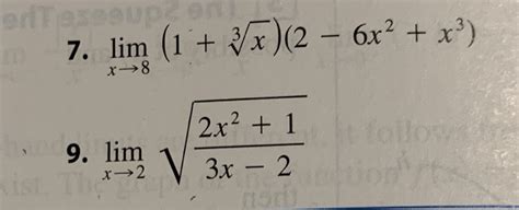 Solved Evaluate The Limit And Justify Each Step By Chegg Com