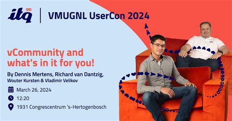 Richard Van Dantzig On Linkedin Looking Forward To The The Dutch Vmug Usercon Tomorrow In Our