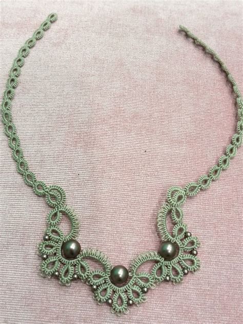 Украшение на шею фриволите Ювелирные изделия фриволите Фриволите Кружевные украшения