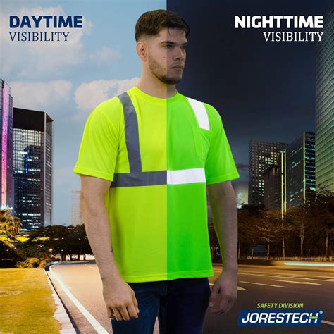 Jorestech Camisa De Seguridad De Alta Visibilidad De Manga Corta