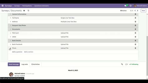 Survey Extra Fields File Upload Odoo Youtube