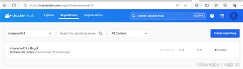 Docker 将自己的docker镜像推送到docker Hub 图文详情 如何将自己的docker镜像上传到dockerhub上 Csdn博客