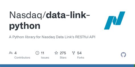 Github Nasdaqdata Link Python A Python Library For Nasdaq Data Link